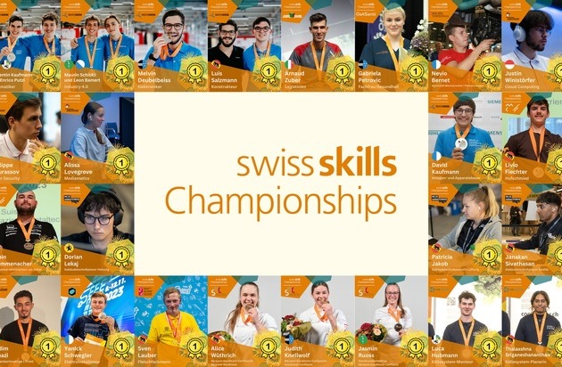 33 stolze Siegerinnen und Sieger der SwissSkills Championships 2023 | Presseportal